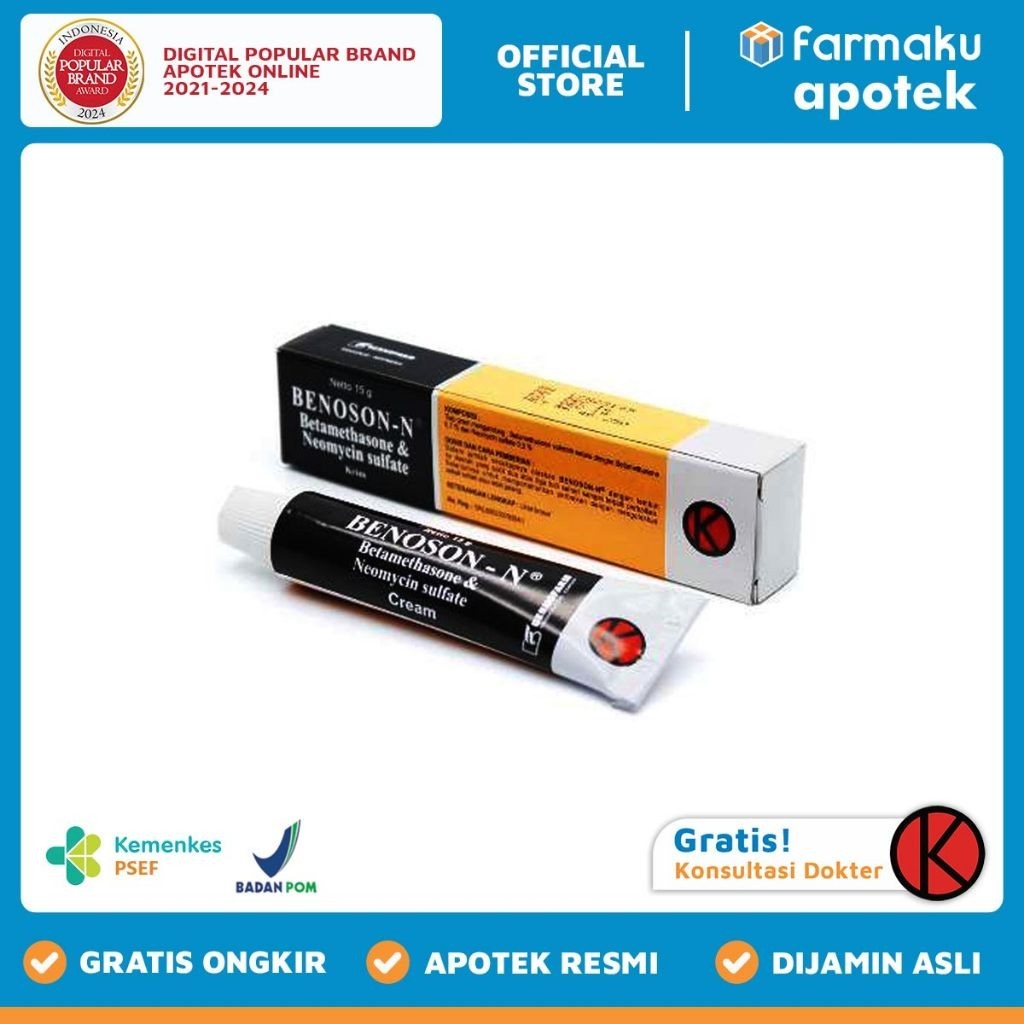 Jual Benoson N Cream 15 gr - TMG | Shopee Indonesia