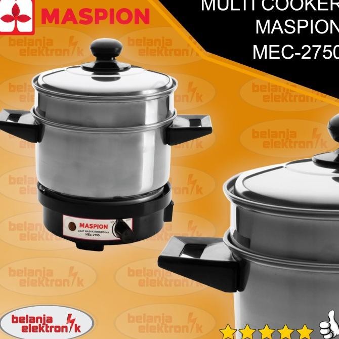 Jual Maspion Multi Elektrik Cooker Mec 2750 Panci Listrik 0.7 Liter ...
