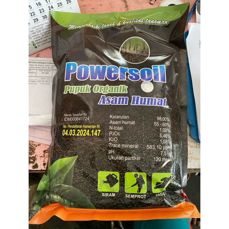 Jual asam humat pupuk organik powersoil 1kg | Shopee Indonesia