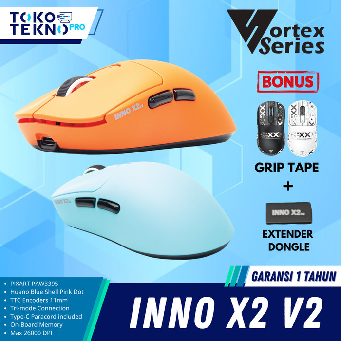 Jual Onlyone VortexSeries Vortex Inno X2 V2 Wireless Gaming Mouse Ultra ...