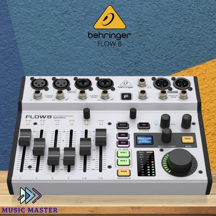 Jual Behringer Flow 8 8-Input Digital Mixer And Usb / Audio Interface ...