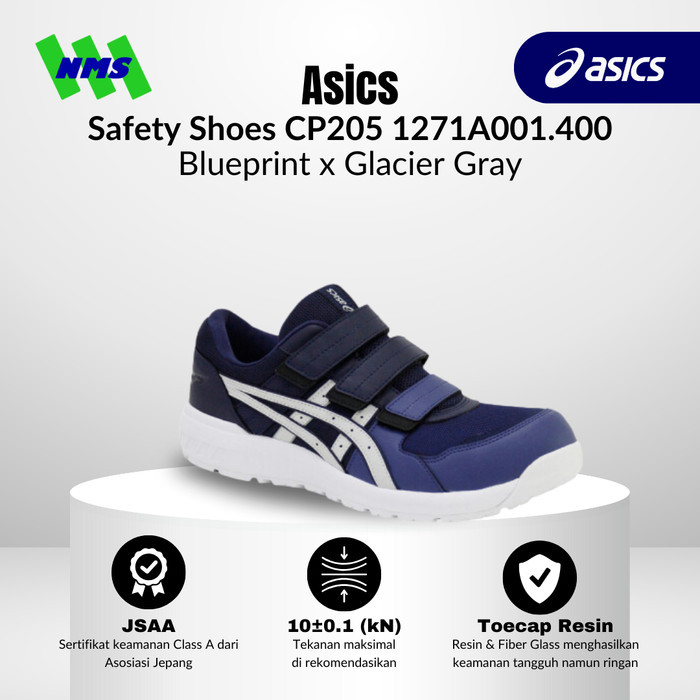 Jual Jual Sepatu Safety Asics Winjob Cp205 Blueprint X Glacier Gray ...
