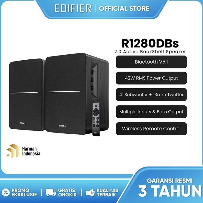 Jual EDIFIER R1280DBs 2.0 Active Bookshelf Speaker | Shopee Indonesia