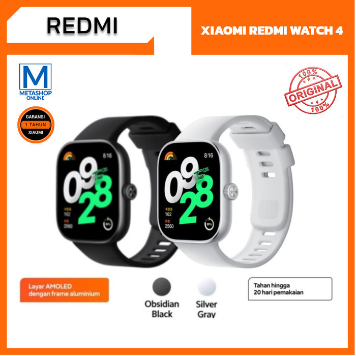 Jual MI Xiaomi Redmi Watch 4 AMOLED 1.97" Support NFC Smartwatch Jam ...
