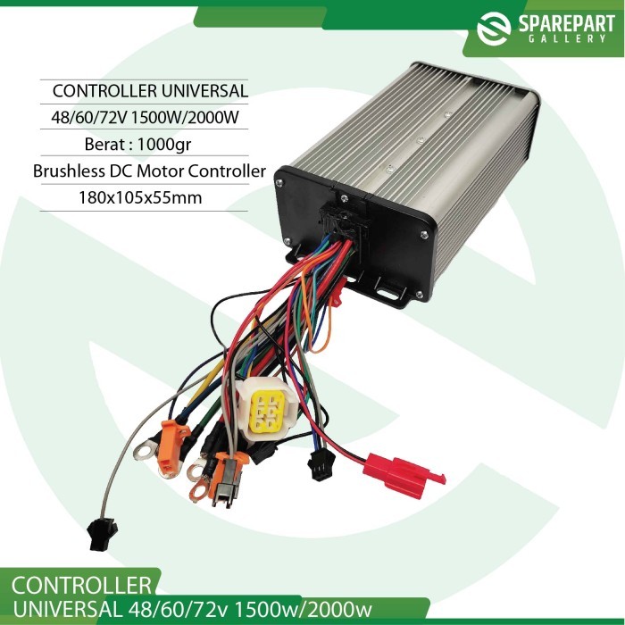 Jual BLDC Motor Controller Universal 48/60/72v 2000W | Shopee Indonesia