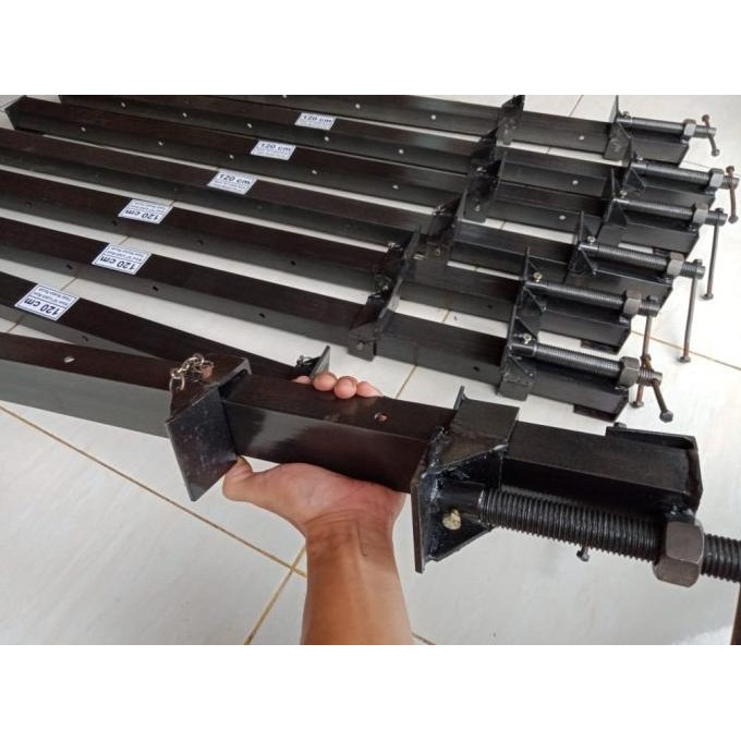 Jual Pres Klem Kayu 120 Cm Catok U T Bar Clamp Rell Press Rel Pintu ...