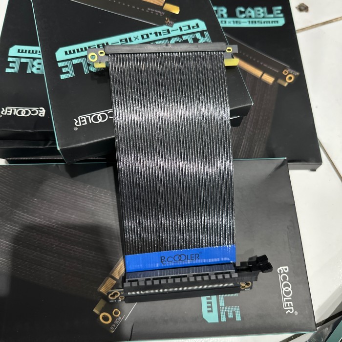 Jual PCCOOLER Vertical GPU Riser Cable PCI-e 4.0 - 185mm | Shopee Indonesia