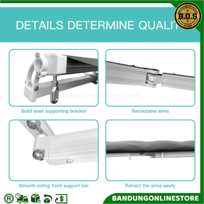 Jual Promooo! Atap Kanopi Gulung Lipat Manual Soleil Awning Buka Tutup ...