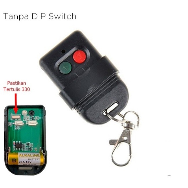 Jual Remote Control 330MHz tanpa DIP switch Gerbang Pagar Otomatis Gate ...