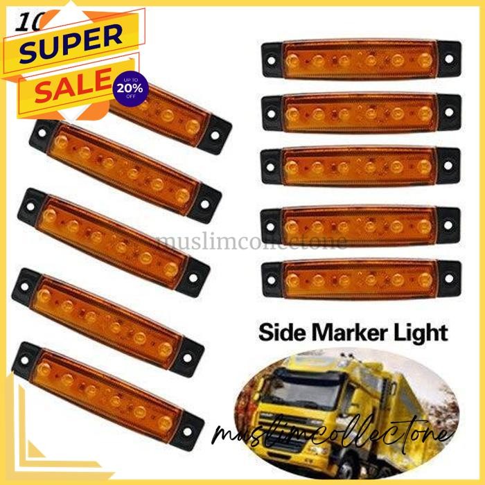 Jual LAMPU RAMBU TRUCK MOBIL LED MARKER INDICATOR LIGHT 12V 10PCS ...