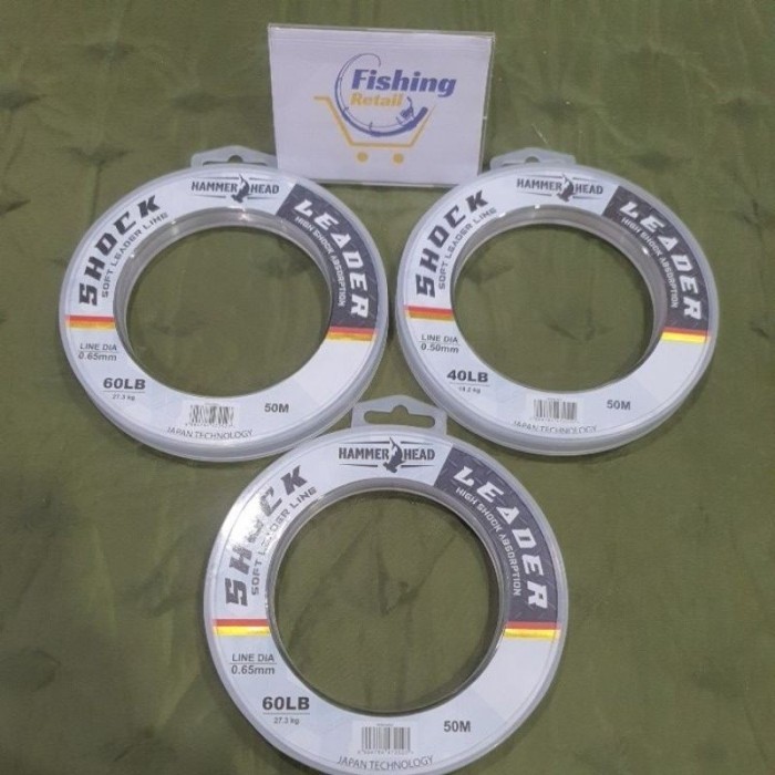Jual Hammer Head Shock Leader 50M - Senar Mono Leader Pancing Mancing ...