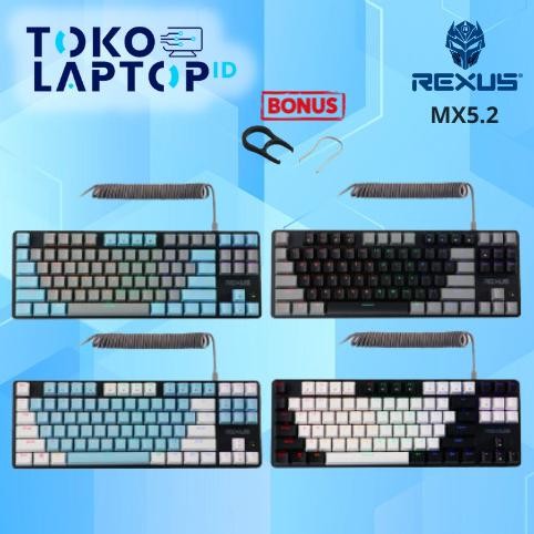 Jual Rexus MX5.2 TKL Mechanical Gaming Keyboard | Shopee Indonesia