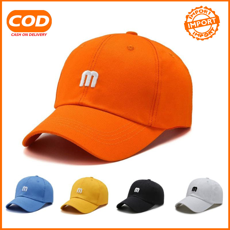 Jual TERLARIS - Topi Baseball Cap Unisex Lembut Top M Huruf Pure Warna ...