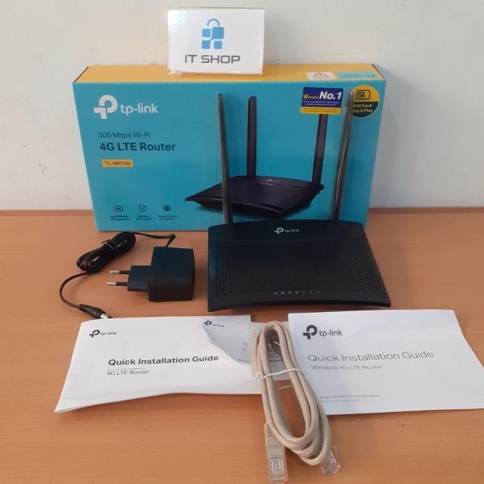 Jual TP-Link TL-MR100 300 Mbps Wireless N 4G LTE Router | Shopee Indonesia
