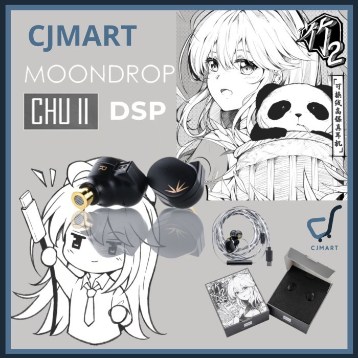 Jual Moondrop Chu II DSP / Chu 2 DSP Type C + Mic In Ear Monitor Earphone / IEM | Shopee Indonesia