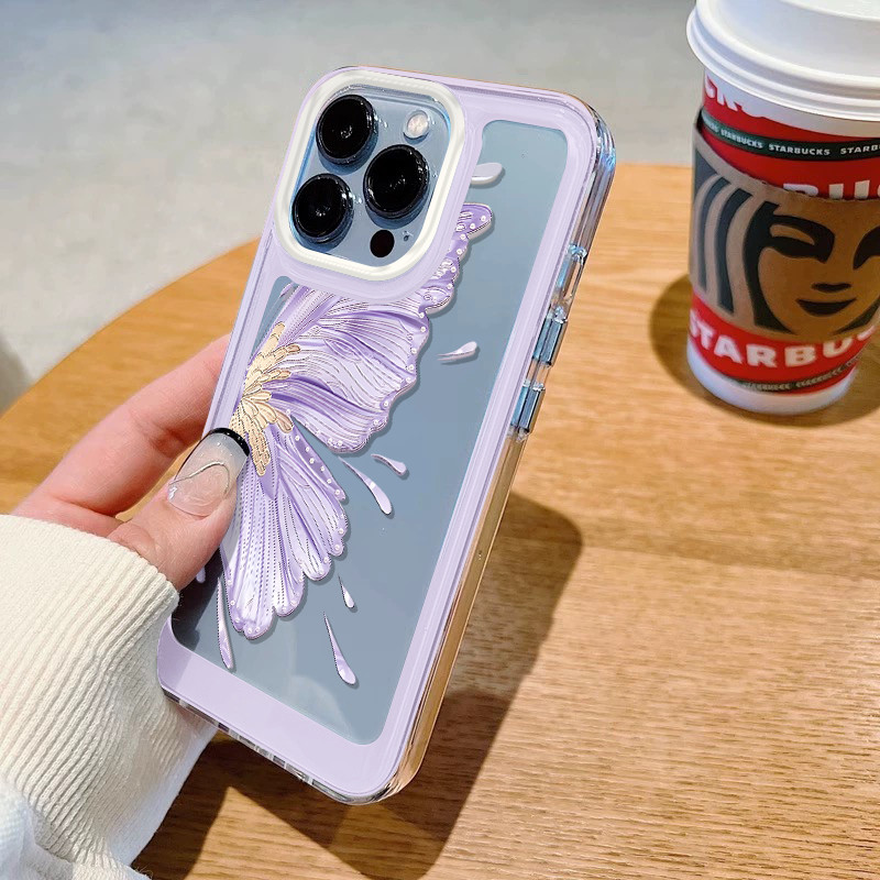 Jual Ungu Simple Pop Kupu-Kupu Lucu Soft Case Hp Iphone 16 Pro Max 16e ...