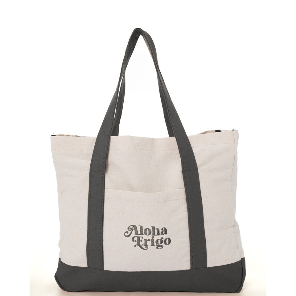 Jual Erigo Tote Bag Two Tone Aloha Grey Unisex | Shopee Indonesia