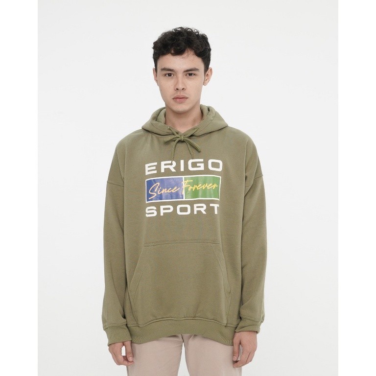 Jual Erigo Hoodie Erigo Sport Olive Unisex | Shopee Indonesia