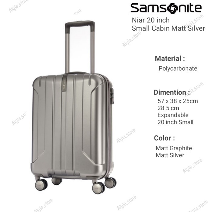 Jual Samsonite Niar 57 cm 20 inch small cabin koper Samsonite Hardcase ...