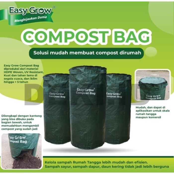 Jual COMPOST BAG 200 L TAS KOMPOS TEMPAT MEMBUAT KOMPOSTER EASYGROW ...