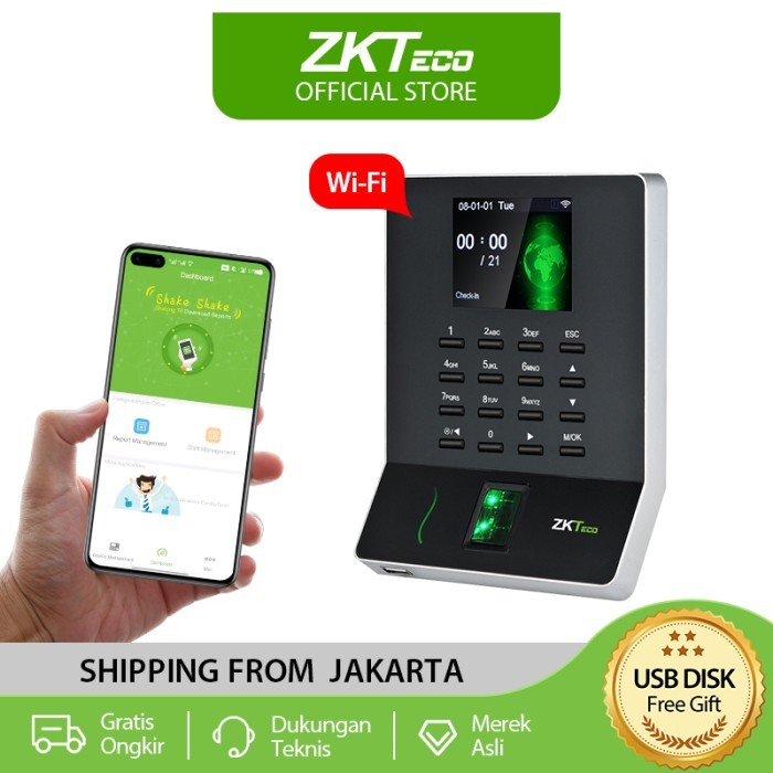Jual Mesin Absensi Sidik Jari - ZKTeco WL20 | Shopee Indonesia