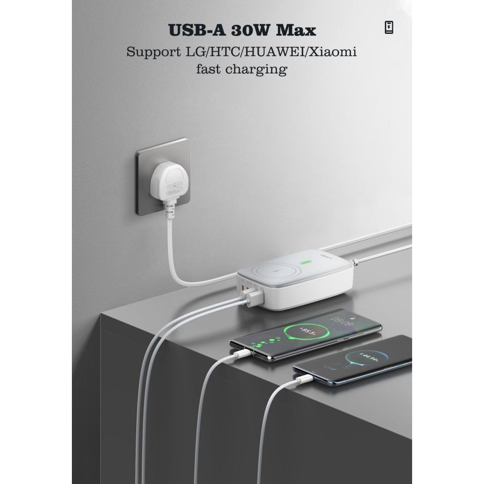 Jual Ldnio Desktop Charger Q4010 140W Gan 6In1 Usb C Port Wireless ...