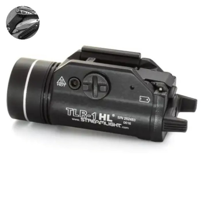 Jual Streamlight TLR-1 HL 1000 Lumen LED Tactical Weapon Light Long Gun Kit, CR123A, White, 1000 ...