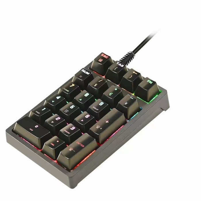 Jual KEYBOARD NUMERIC MECHANICAL BACKLIGHT RGB USB MECHANIC KEYPAD ...