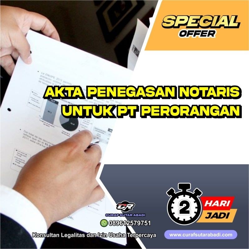 Jual akta penegasan ptppt peroranganakta penegasan pt perorangan ...