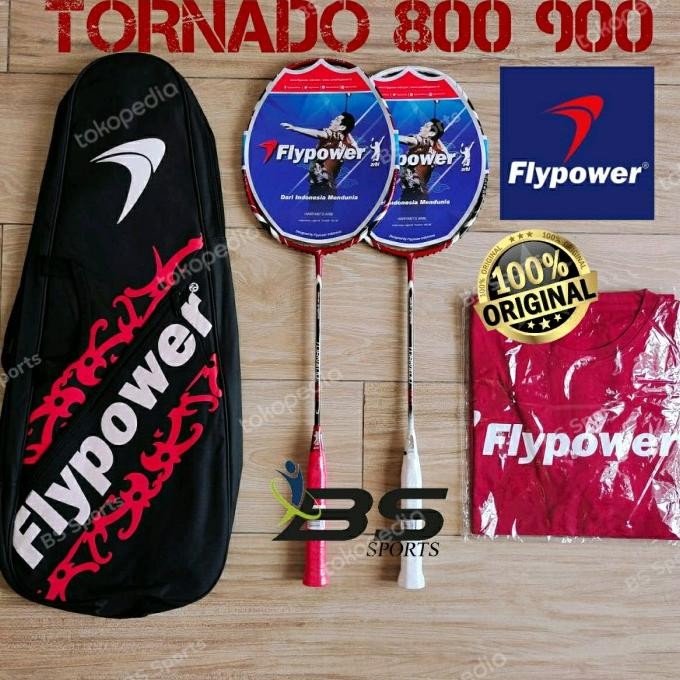 Jual RAKET BADMINTON FLYPOWER TORNADO 800 TORNADO 900 ORIGINAL 100% ...