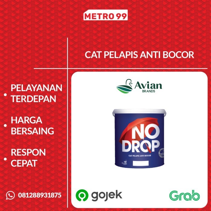 Jual NO DROP 20KG WARNA ABU-ABU (CAT PELAPIS ANTI BOCOR) | Shopee Indonesia
