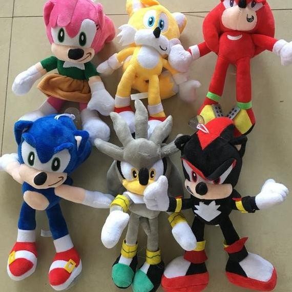 Jual Boneka Sonic 25cm Boneka Tails Boneka Shadow Silva Knuckles New ...