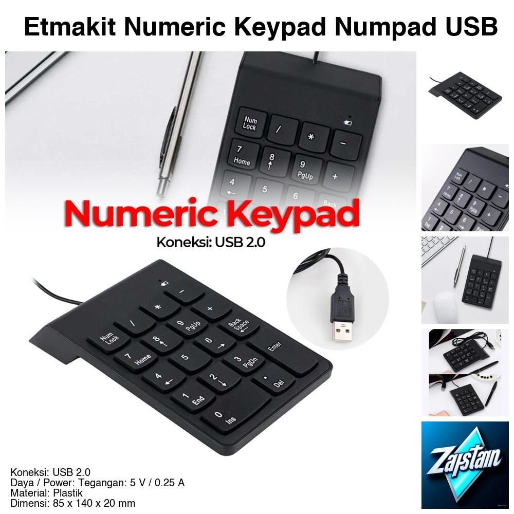 Jual Etmakit Numeric Keypad Numpad USB - K24 | Shopee Indonesia