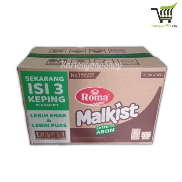 Jual Roma Malkist Rasa Abon Gurih Sachet Per Dus | Shopee Indonesia