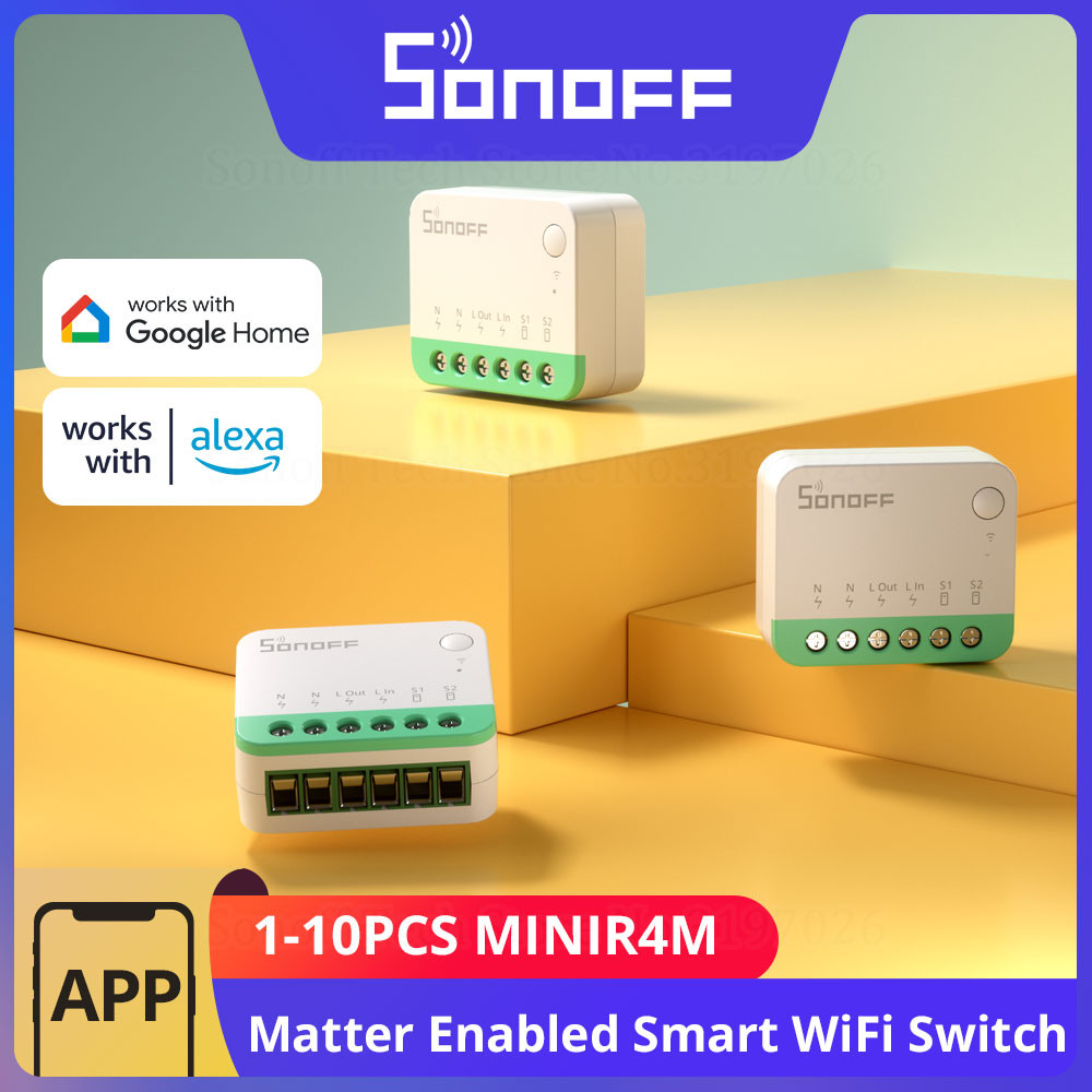 Jual SONOFF MINIR4M Extreme Matter Smart WiFi Switch 1-10PCS | Shopee ...
