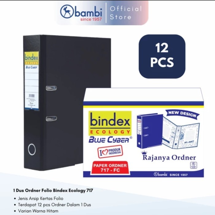Jual Odner Bindex 717 - Folio Warna Hitam | Shopee Indonesia