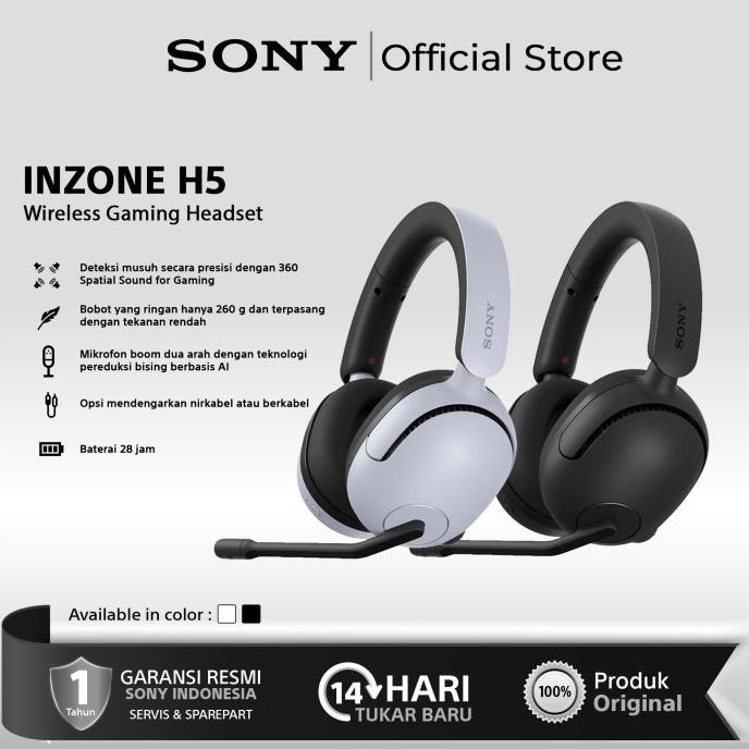 Jual Sony Inzone H5 WH G500 WHG500 WH-G500 Inzone Wired and Wireless ...