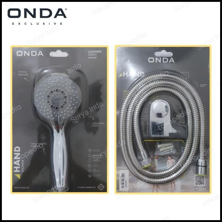 Jual Shower Mandi / Shower Tangan Set Onda Sw Rb Chr Handshower Set ...