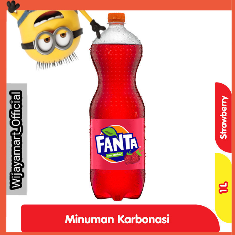 Jual Fanta Minuman Soda Rasa Stroberi Botol 1L | Shopee Indonesia