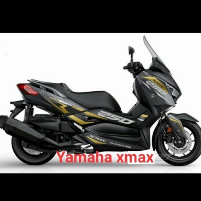 Jual Promo Cutting Sticker Untuk Yamaha Xmax Warna Sticker Silver Gold ...