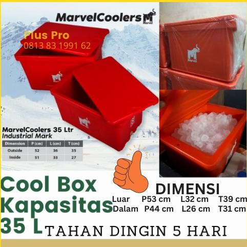 Jual Cooler Box 50 L / Marvel Cool es batu kristal mancing marina ...