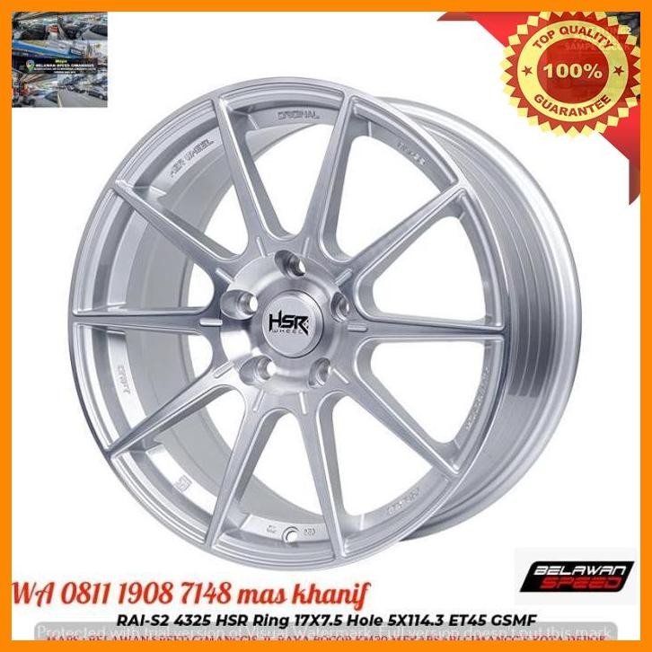 Jual (BELAW) VELG MOBIL MURAH HSR RAI S2 RING 17 R17 UNTUK RUSH TEROS INNOVA CAMRY VOXY ERTIGA ...