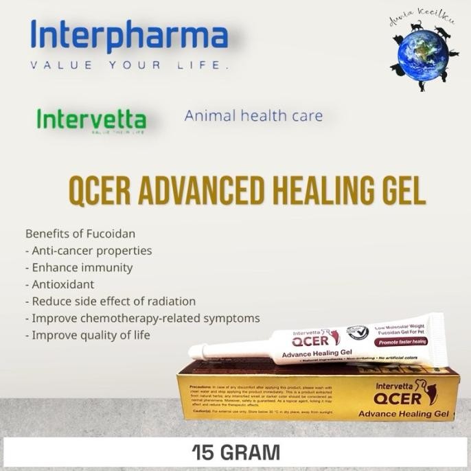 Jual Promo Intervetta Qcer Advance Healing Gel With Fucoidan Untuk ...