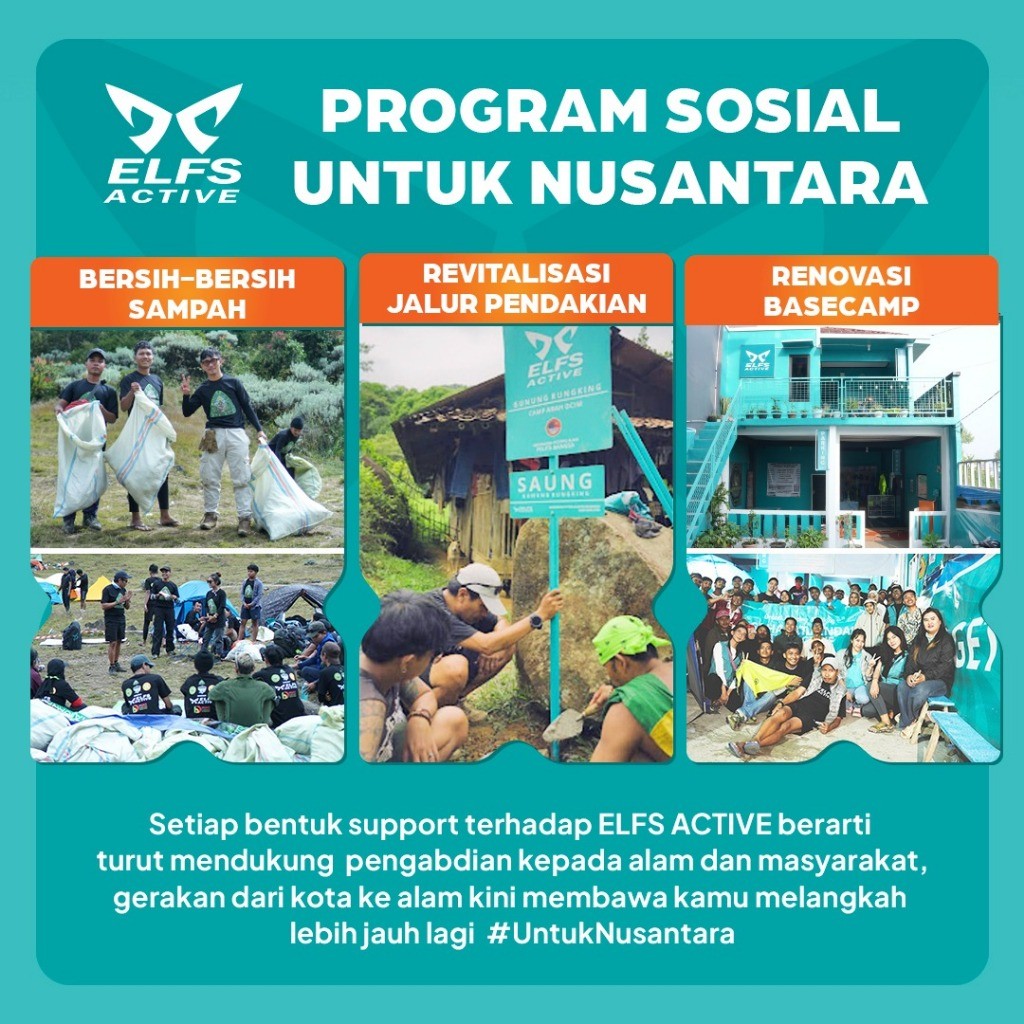 Jual ELFS ACTIVE Foldable Sling Bag Ransel Lipat 4L Water Resistant Tas ...