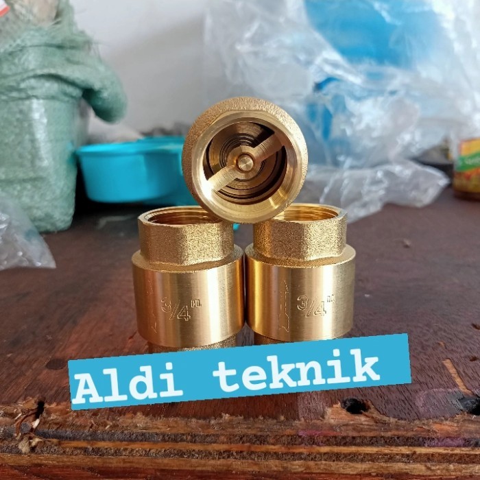 Jual TUSEN KLEP FULL KUNINGAN 3/4"DOUBLE LINE. | Shopee Indonesia