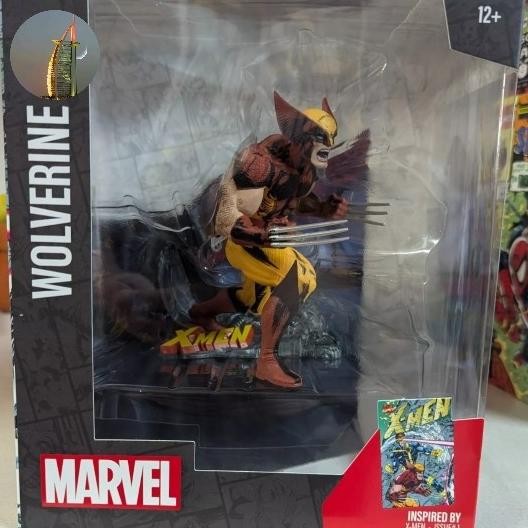 Jual Mcfarlane Marvel Wolverine gold Label statue comics wolverine1:10 ...
