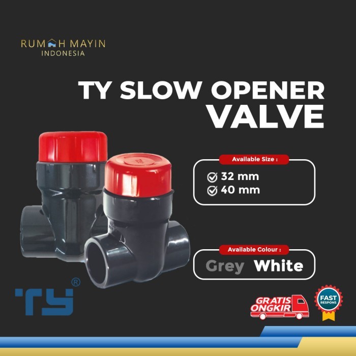 Jual TY Aquarium Slow Opener Gate Valve pipa Pipe U PVC by 3 Pawns | Shopee Indonesia