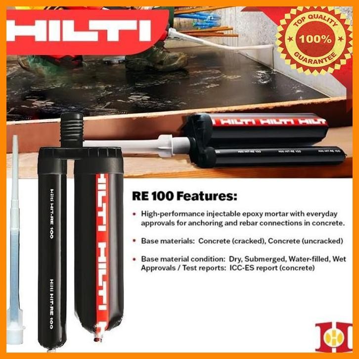 Jual (HAYA) HILTI RE-100 LEM DAK BETON TEMBOK HIT RE 100 CHEMICAL ...
