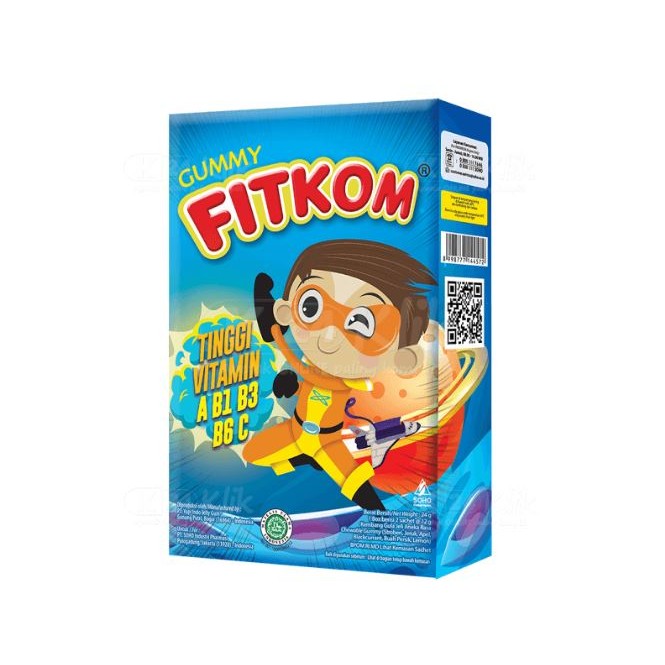 Jual Fitkom Gummy Multivitamin Box 4 x 3 pcs | Shopee Indonesia