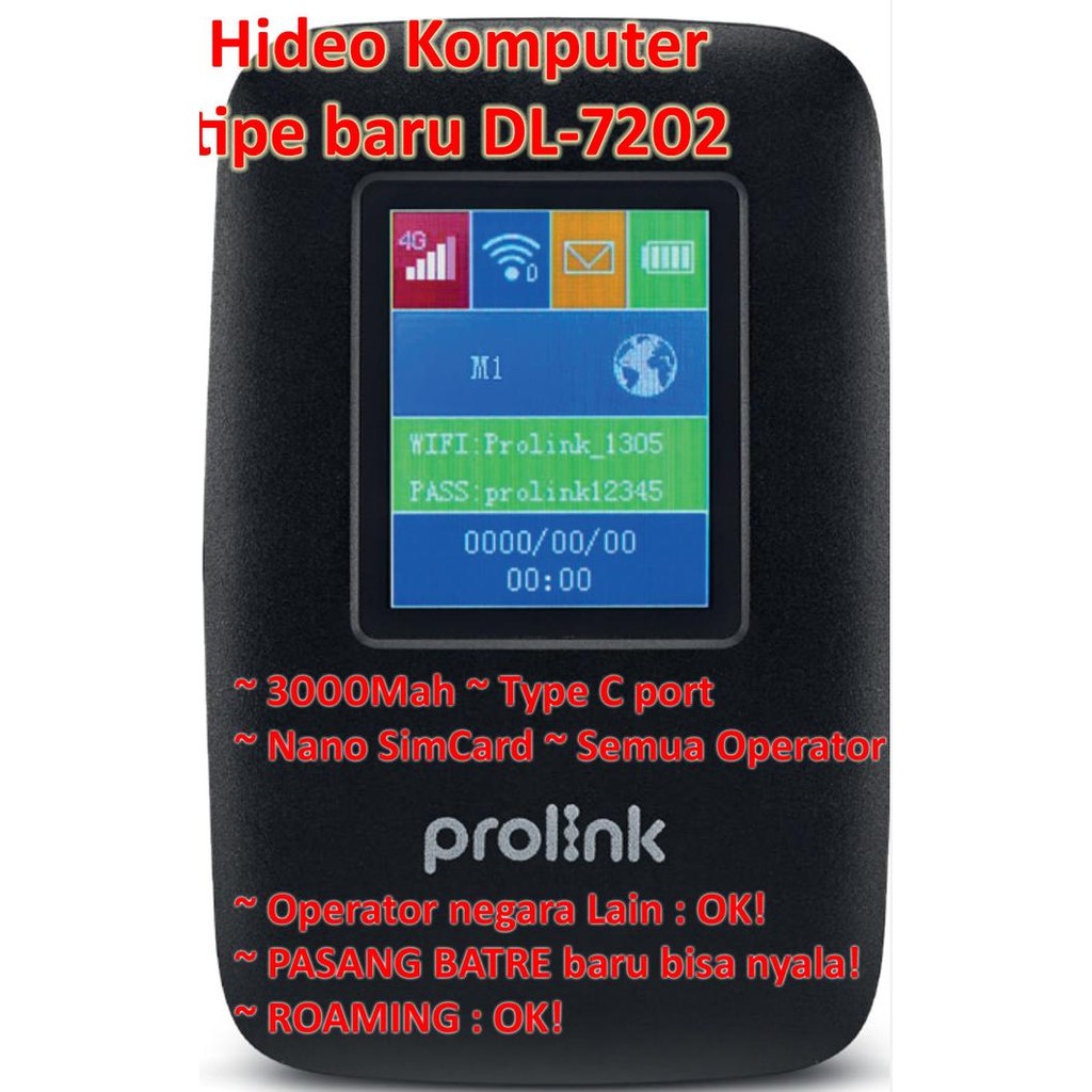 Jual MODEM PROLINK 4G PRT7011L | MIFI PROLINK 4G 150MBPS | Shopee Indonesia